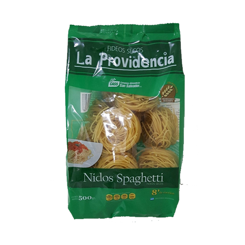 FIDEOS NIDO SPAGHETTI LA PROVIDENCIA 500g - Casa Segal