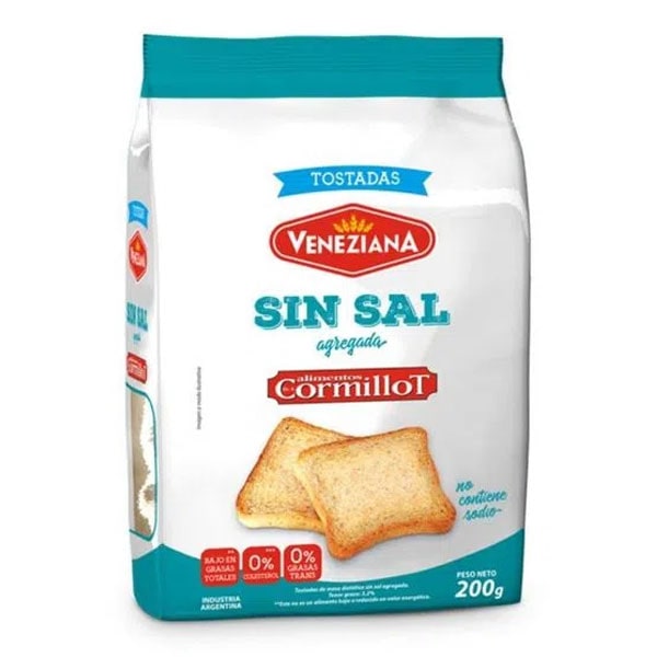 TOSTADAS LIGHT SIN SAL VENEZIANA - Casa Segal