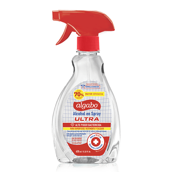 ALCOHOL SPRAY ULTRA 70° ALGABO 450ml - Casa Segal