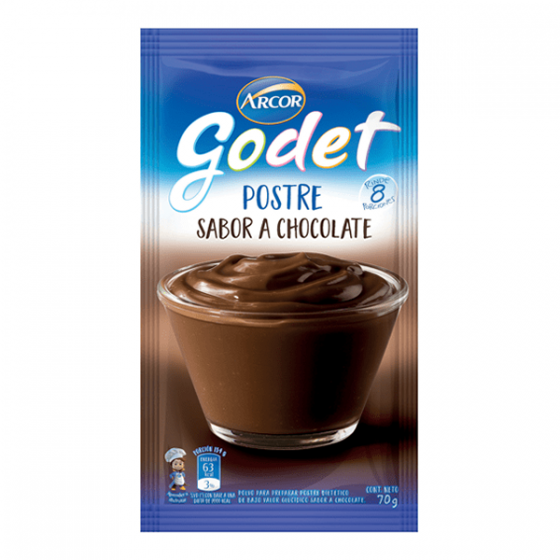 POSTRE CHOCOLATE GODET 60gr - Casa Segal