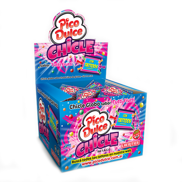 LHERITIER PICO DULCE CHICLE x 80u TUTTI FRUTTI - Casa Segal