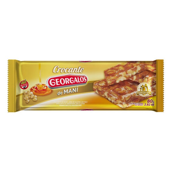 TURRÓN CROCANTE GEORGALOS 80g - Casa Segal