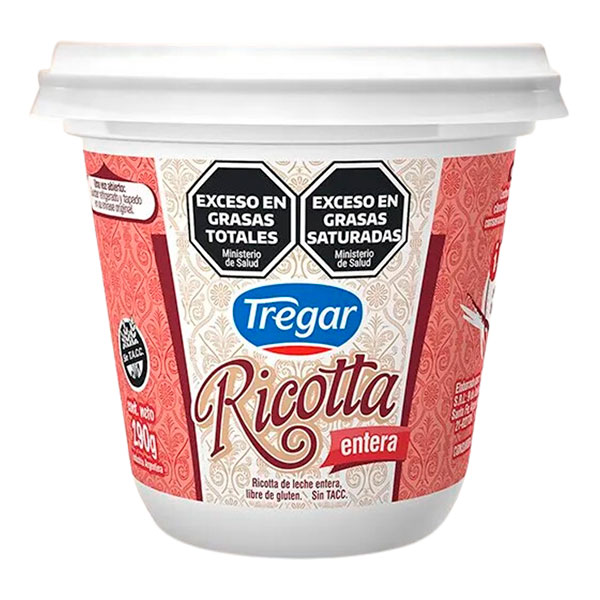 RICOTTA ENTERA 290g TREGAR - Casa Segal