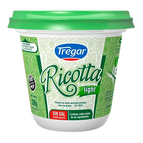RICOTTA LIGHT 290g TREGAR - Casa Segal