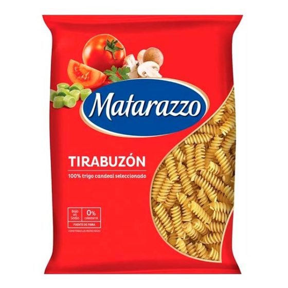 FIDEOS TIRABUZÓN MATARAZZO 500g - Casa Segal