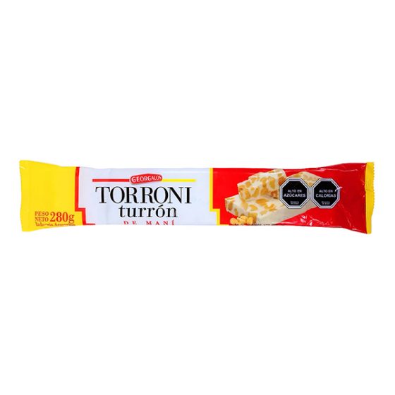 TURRÓN DE MANÍ TORRONI GEORGALOS 280g - Casa Segal