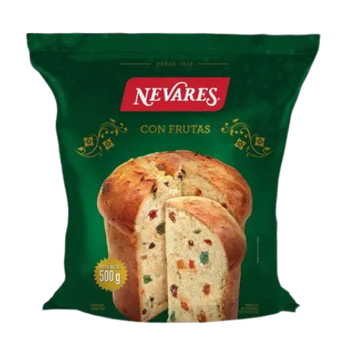 Pan Dulce Nevares con Frutas 500 g | Navidad en Mendoza